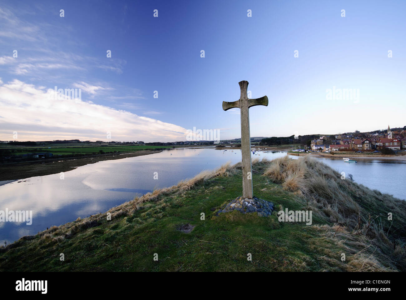 St Cuthberts Cross, Alnmouth Stock Photo - Alamy