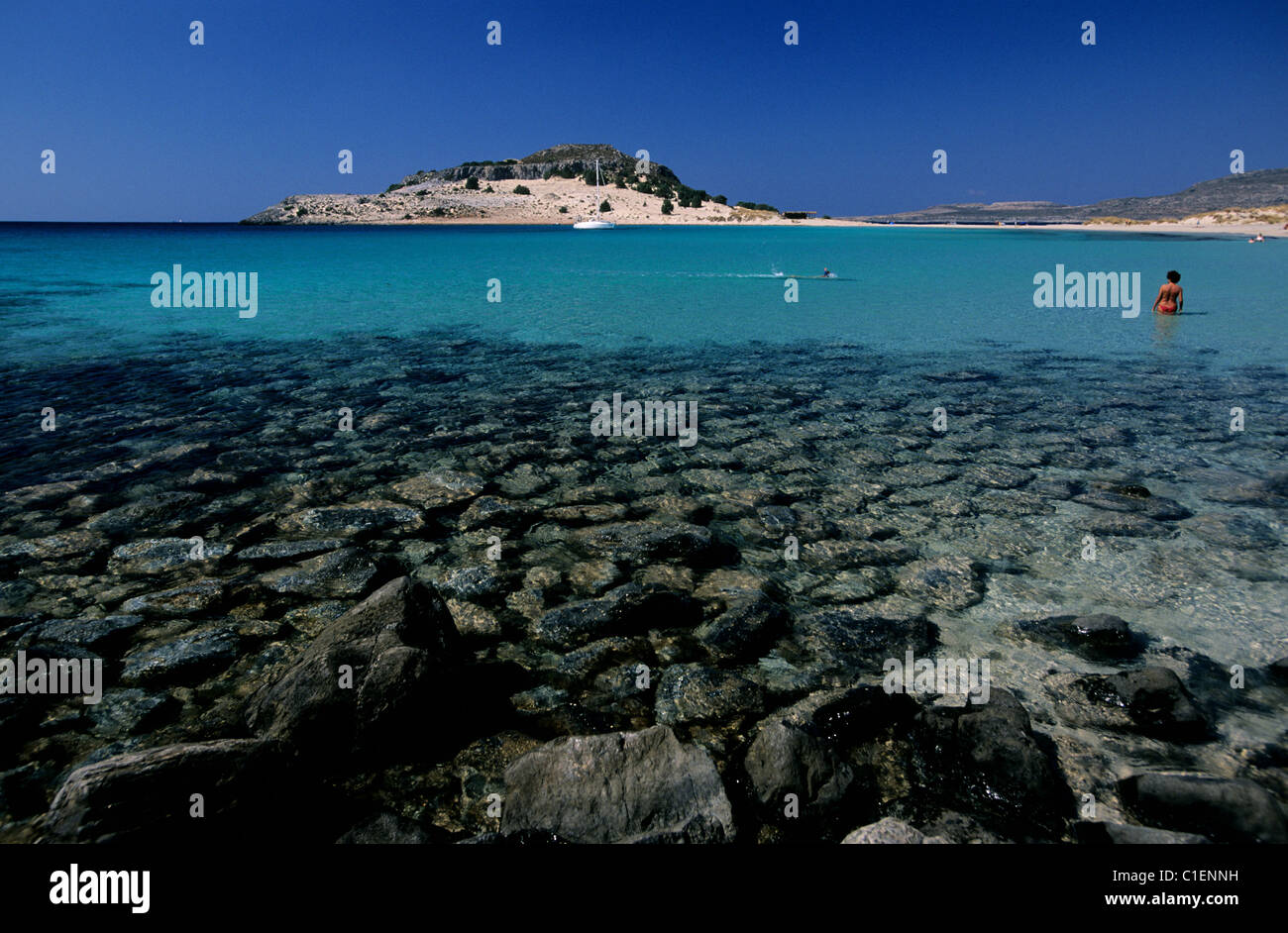 Greece, Peloponnese, Elafonissos Island, Simos beach Stock Photo - Alamy
