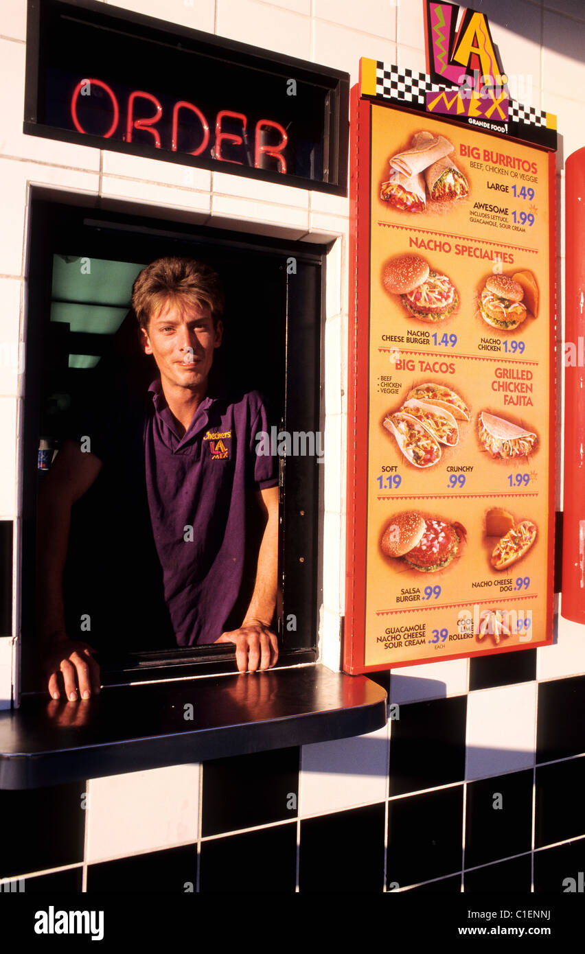 United States, Florida, Checkers, fast-food's chain Stock Photo - Alamy