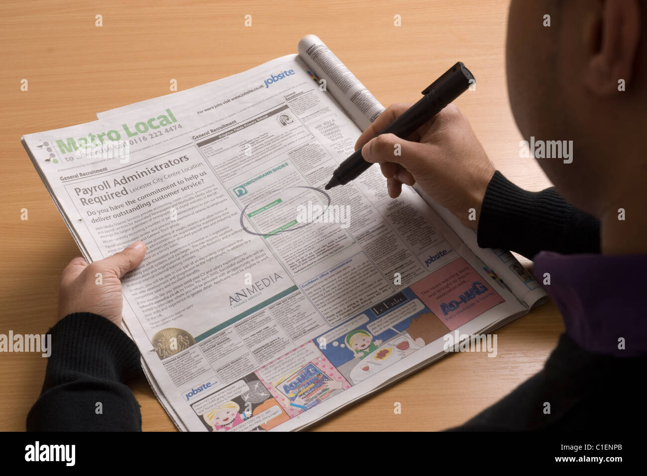 Job advertisement newspaper hi-res stock photography and images - Alamy