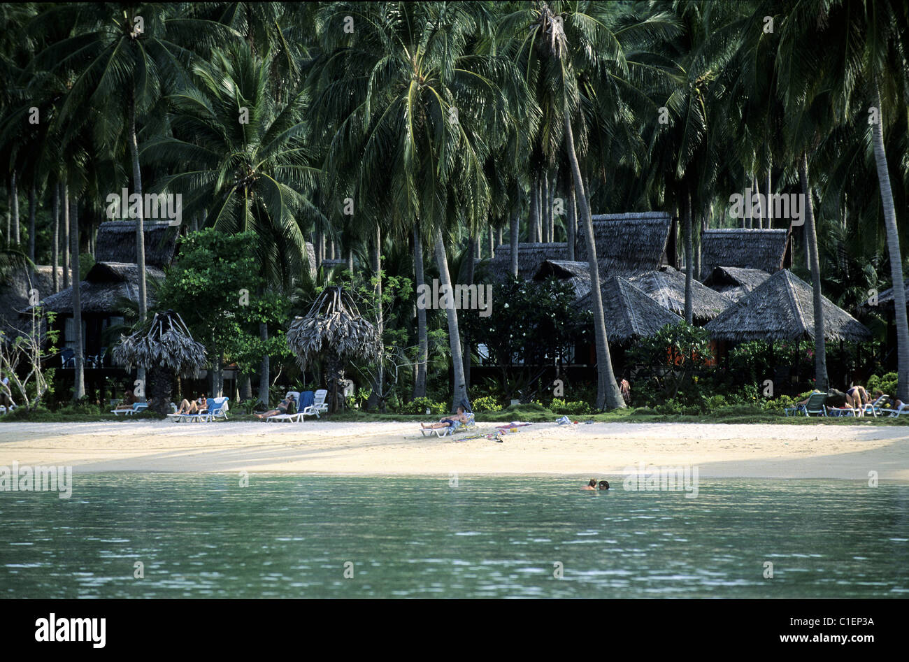 Thailand, Ko Pee Pee, Pee Pee Don Island, Loh Ba Kao Bay, luxury resort ...