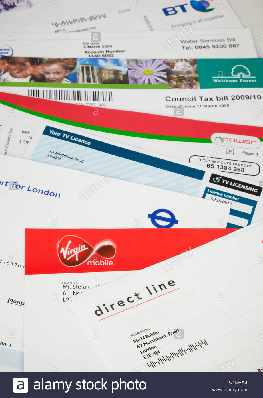 Utility Bill Stock Photos & Utility Bill Stock Images - Alamy