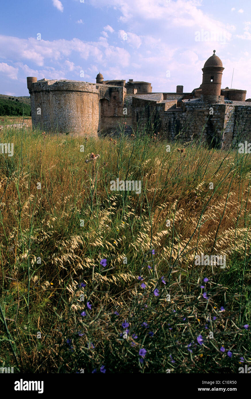 France, Aude, Cathar Country, fort of Salses Stock Photo - Alamy