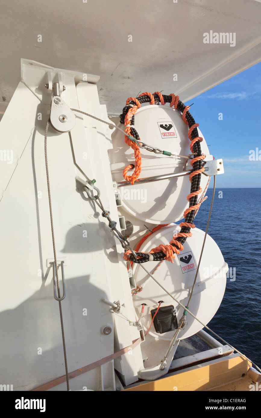Viking Evacuation Chute aboard a Color line ferry Stock Photo - Alamy