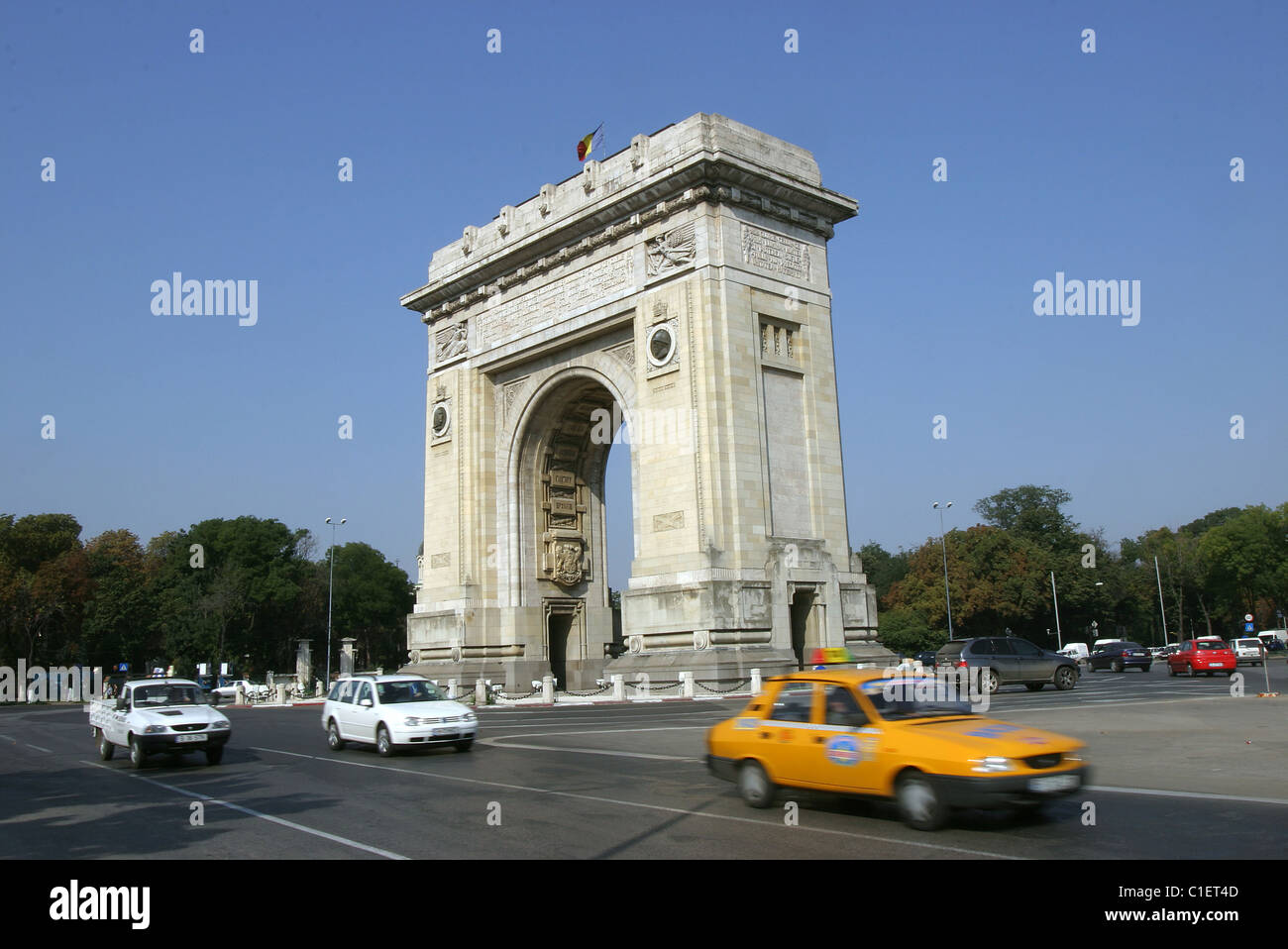 Romania, Bucharest, triumphal arch Stock Photo - Alamy
