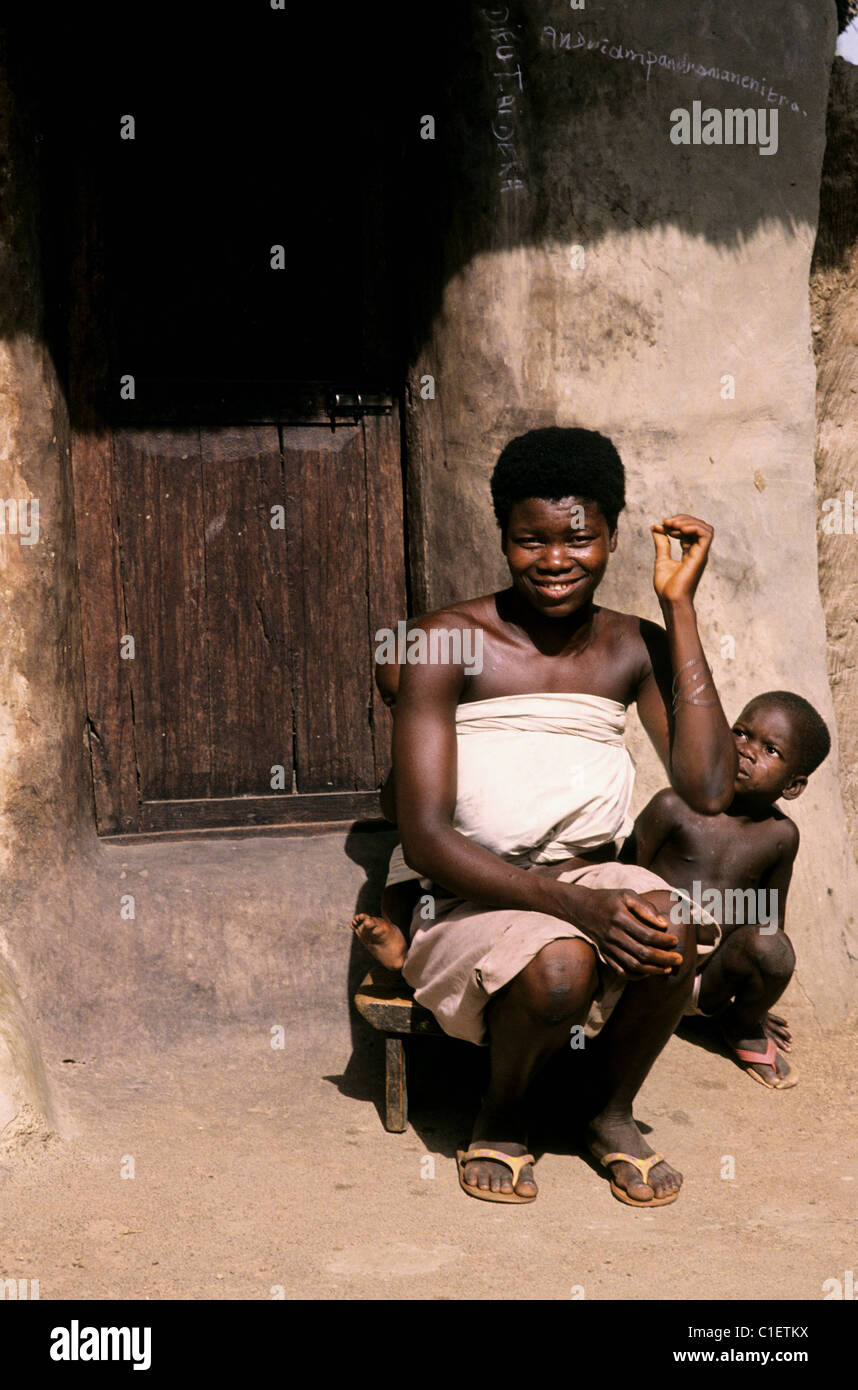 Togo, Kabie village Stock Photo - Alamy