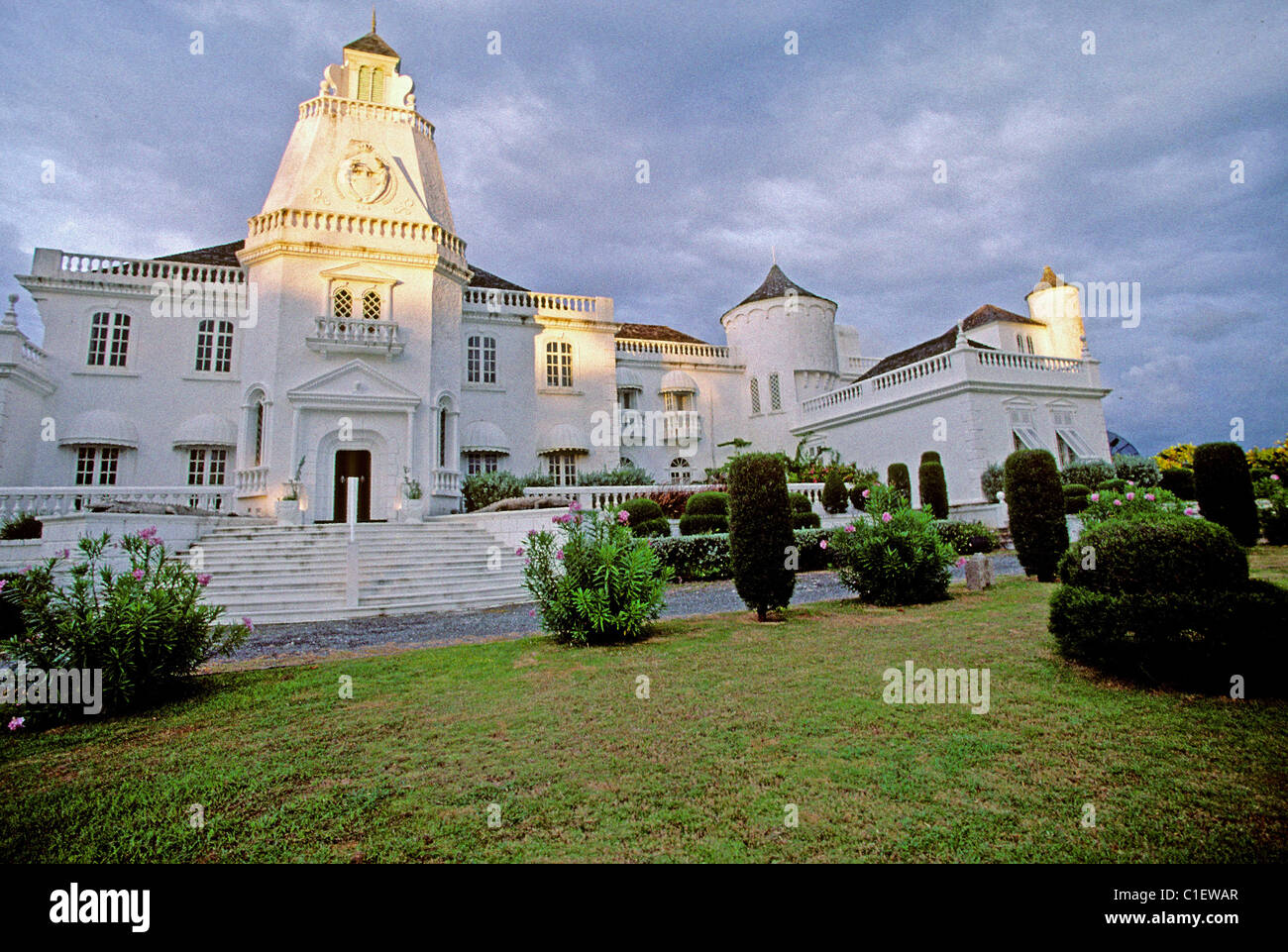 Jamaica, West Indies (Caribbean) Earl Levy's private castle Trident he ...