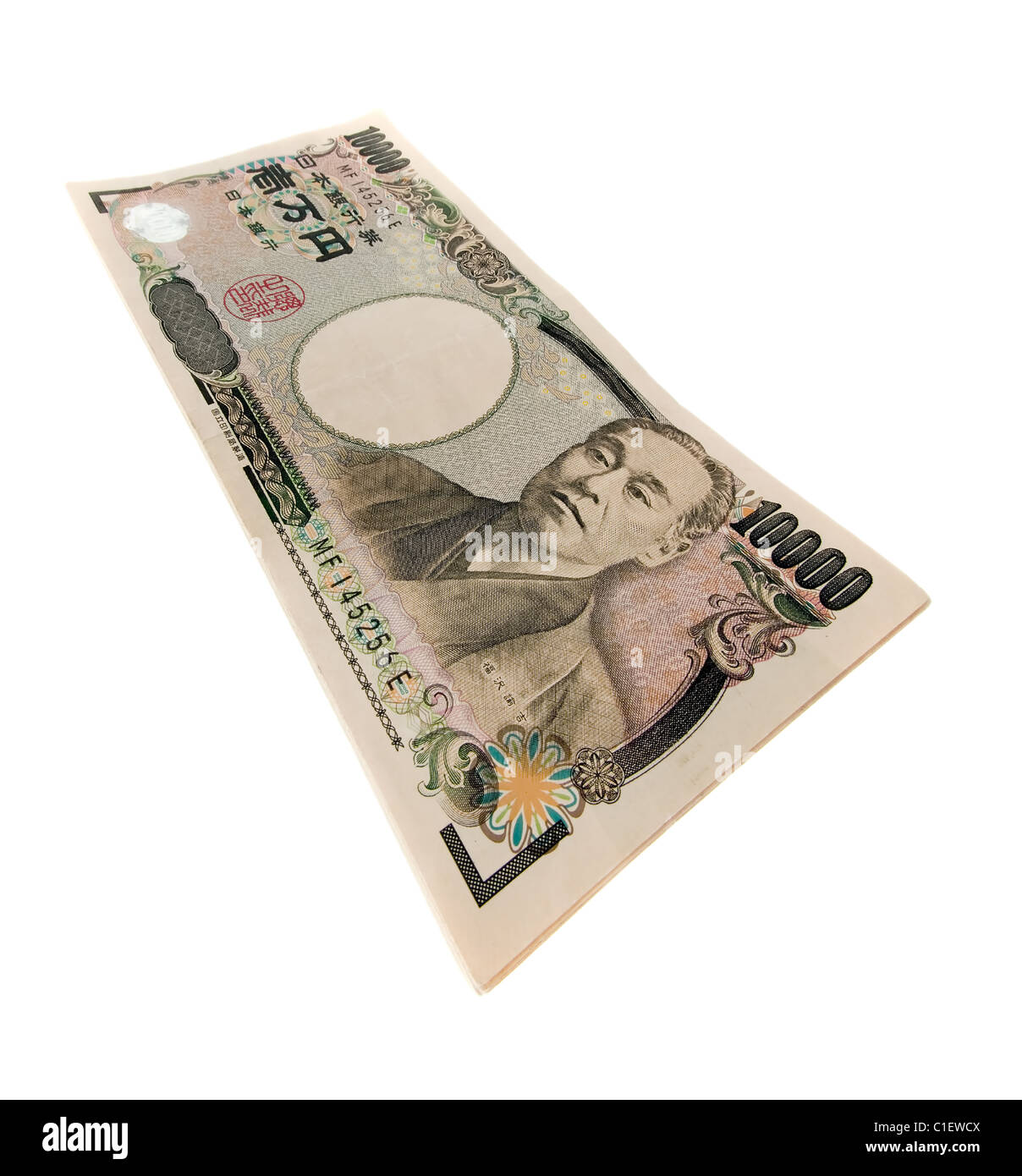 Japanese yen banknotes not people Cut Out Stock Images & Pictures - Alamy