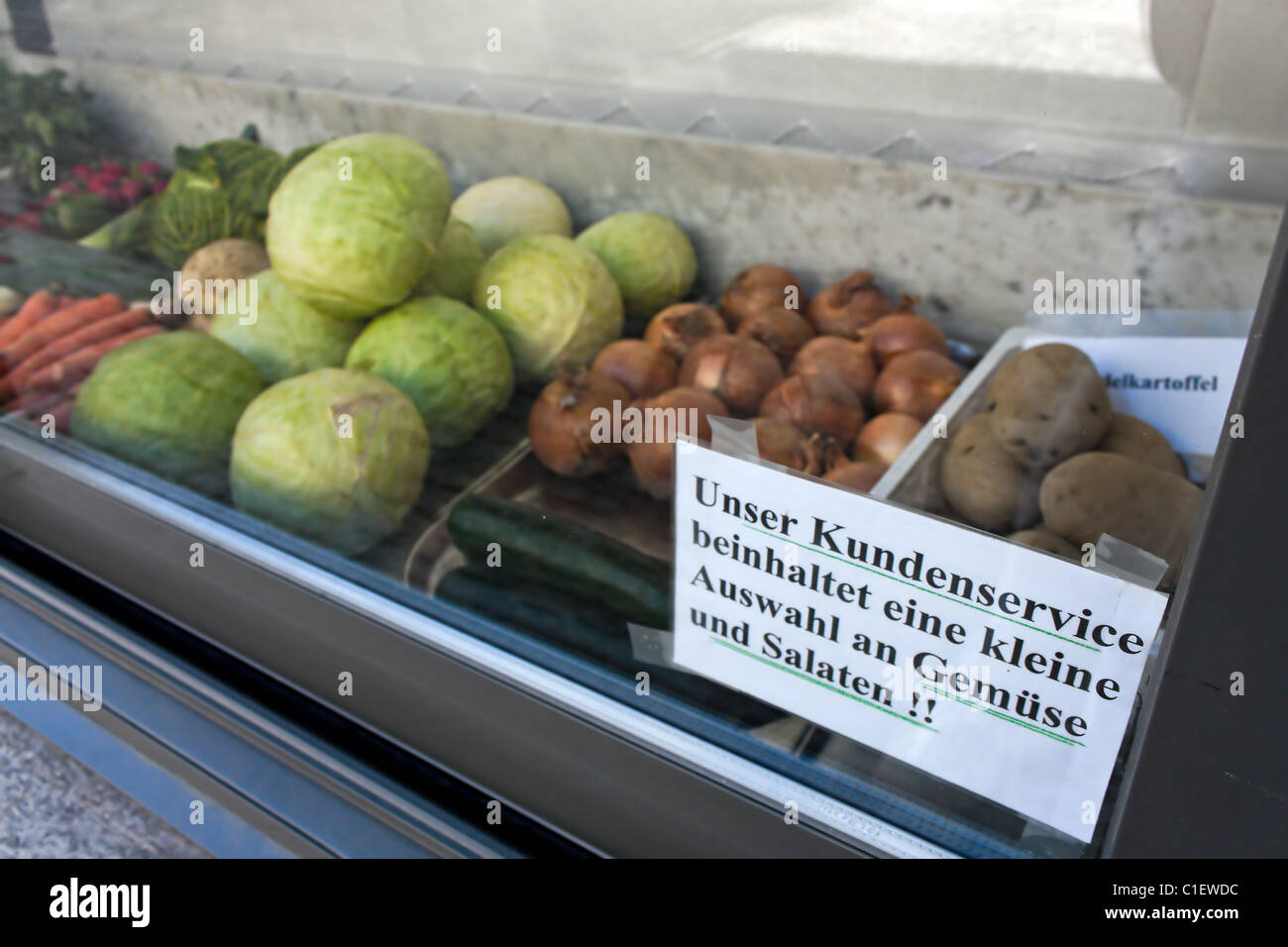 The window of a food store Stock Photo - Alamy