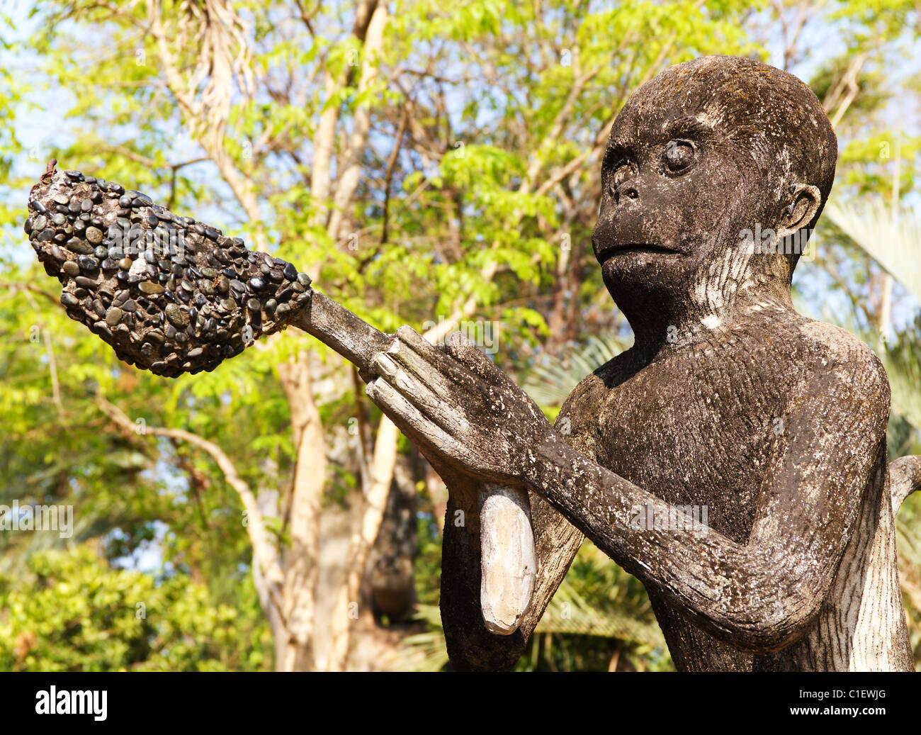Statue of a Monkey at the Sala Kaew Ku Sculpture Park in Nong Khai ...