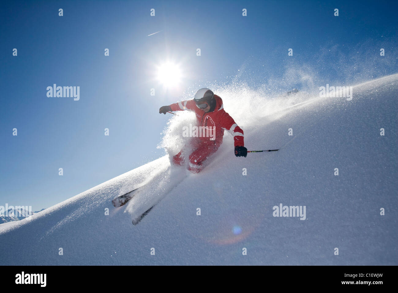 skiing; free riding Stock Photo - Alamy