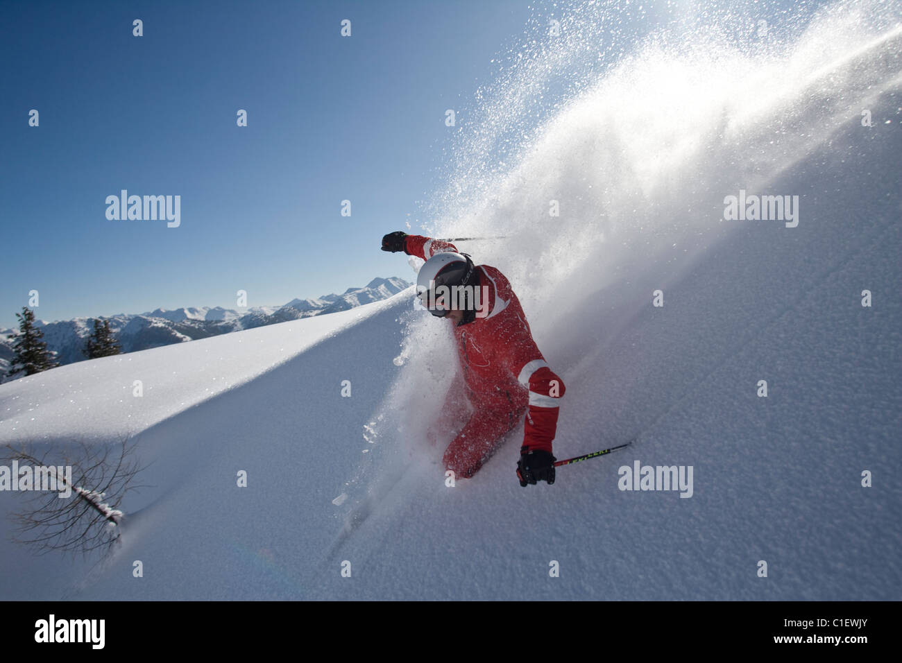skiing; free riding Stock Photo - Alamy