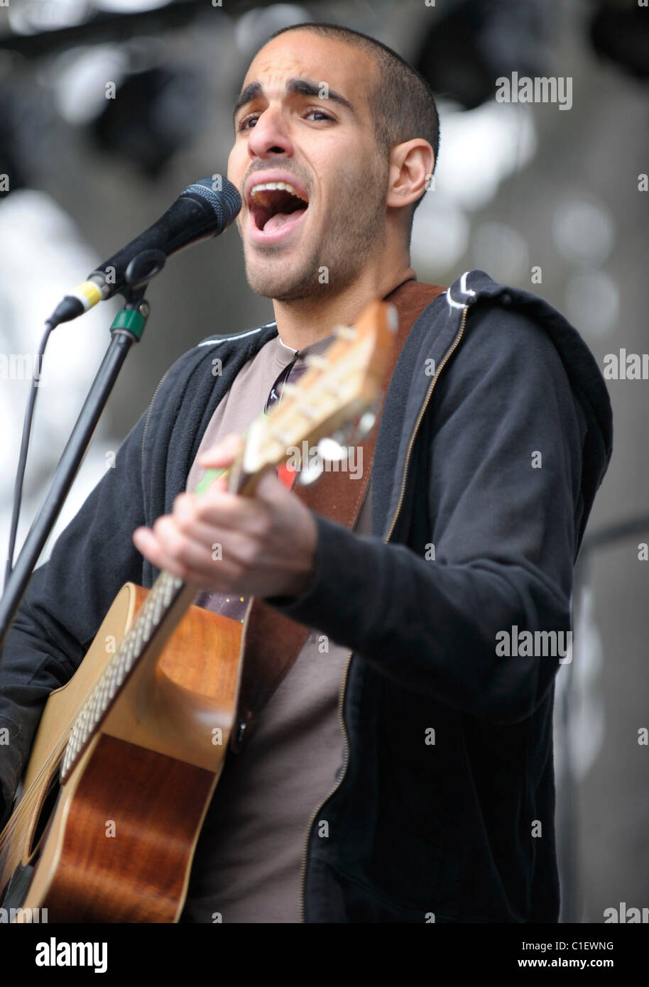 Chris Assaad performing live on stage at the 3rd annual Toronto Freedom ...