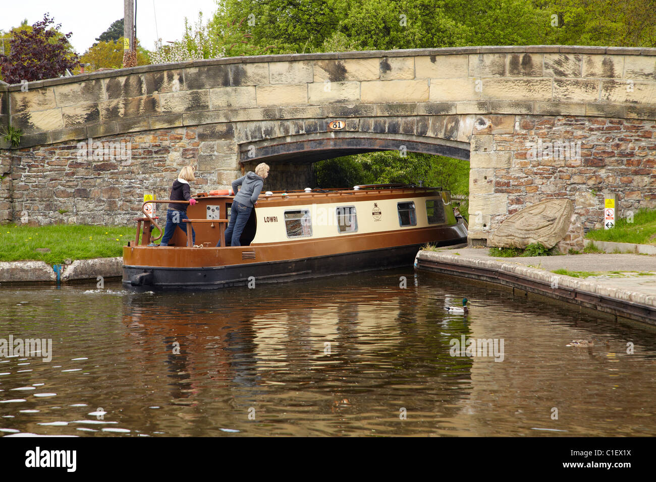 Narrow Boat, Llangollen Canal, Pontcysyllte, Wrexham, Wales, United ...