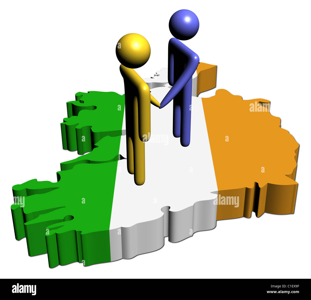 Irish map Cut Out Stock Images & Pictures - Alamy