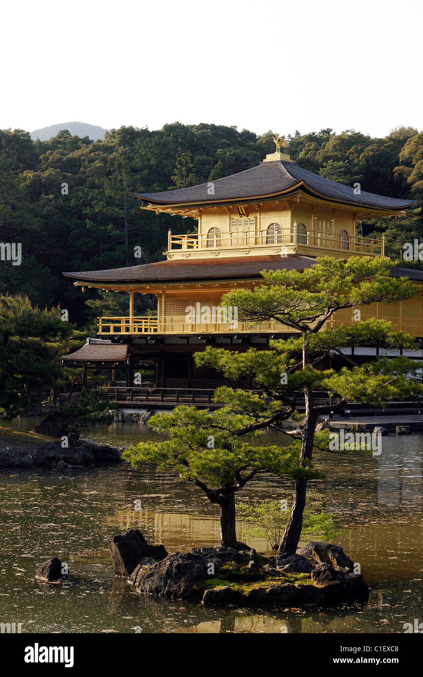 Japan Island of Honshu region of Kinki city of Kyoto temple of Kinkaku ...
