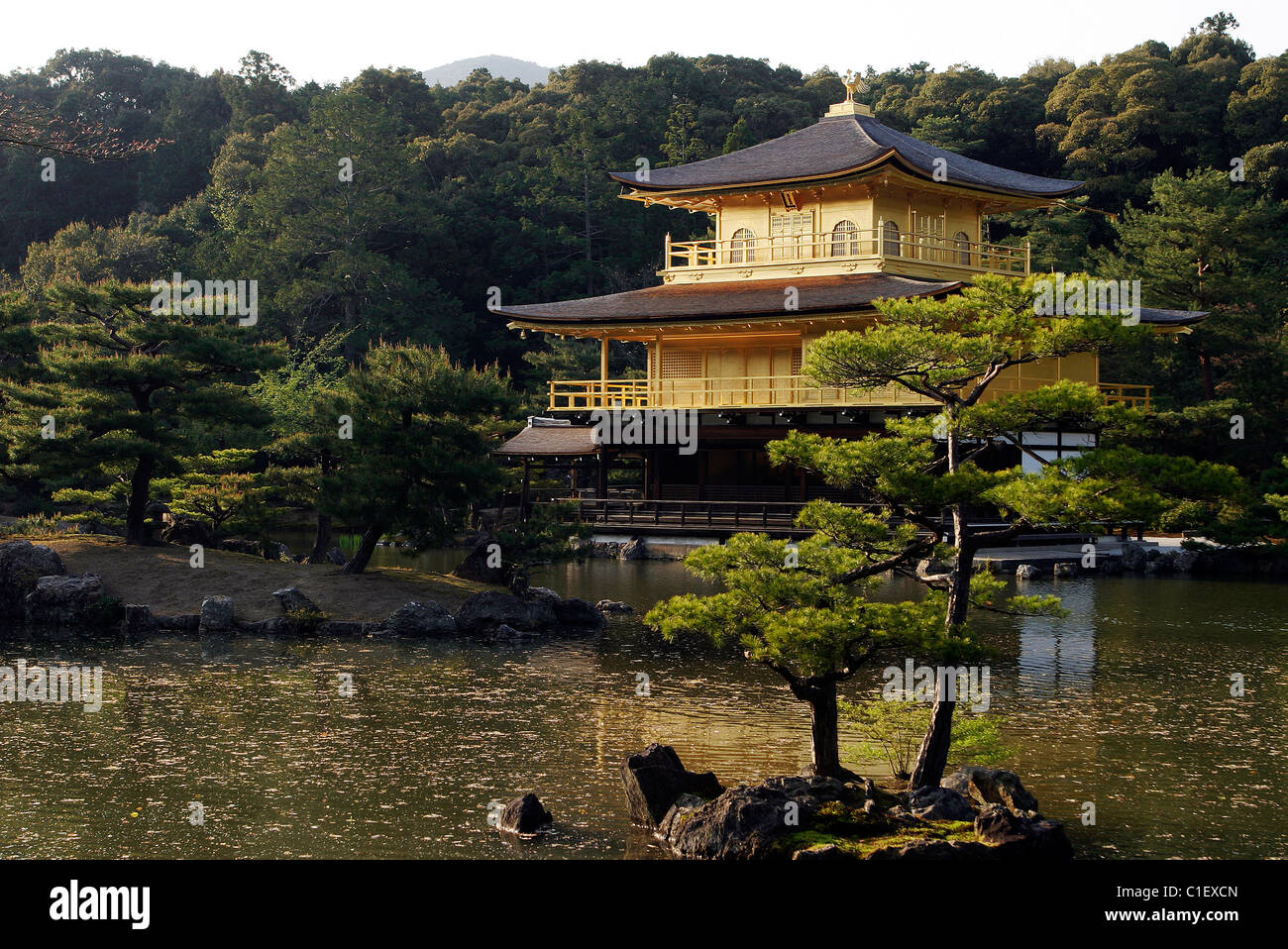 Japan Island of Honshu region of Kinki city of Kyoto temple of Kinkaku ...