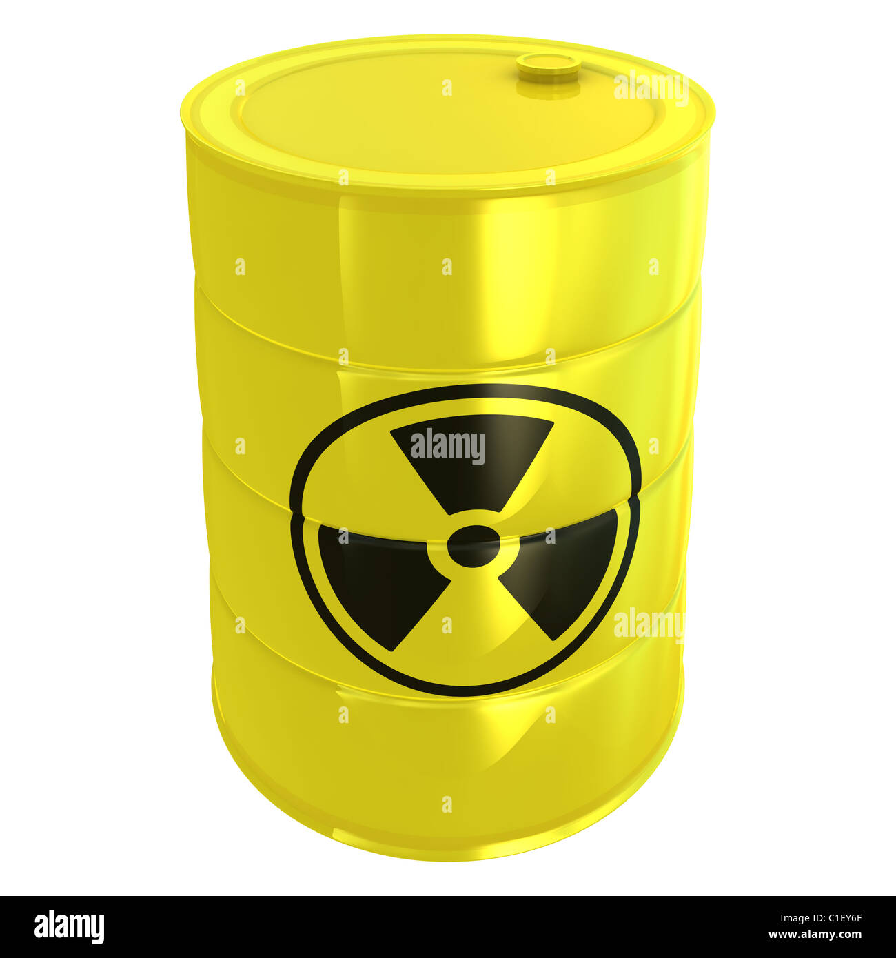 radioactive tank isolated on white Stock Photo - Alamy
