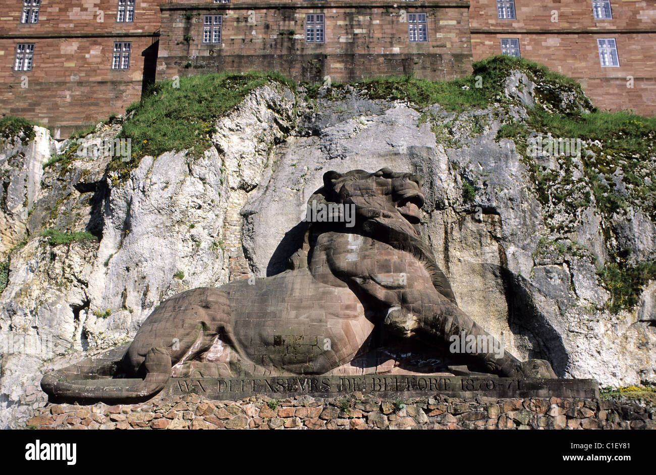 France, Territoire de Belfort, lion of Belfort Stock Photo - Alamy