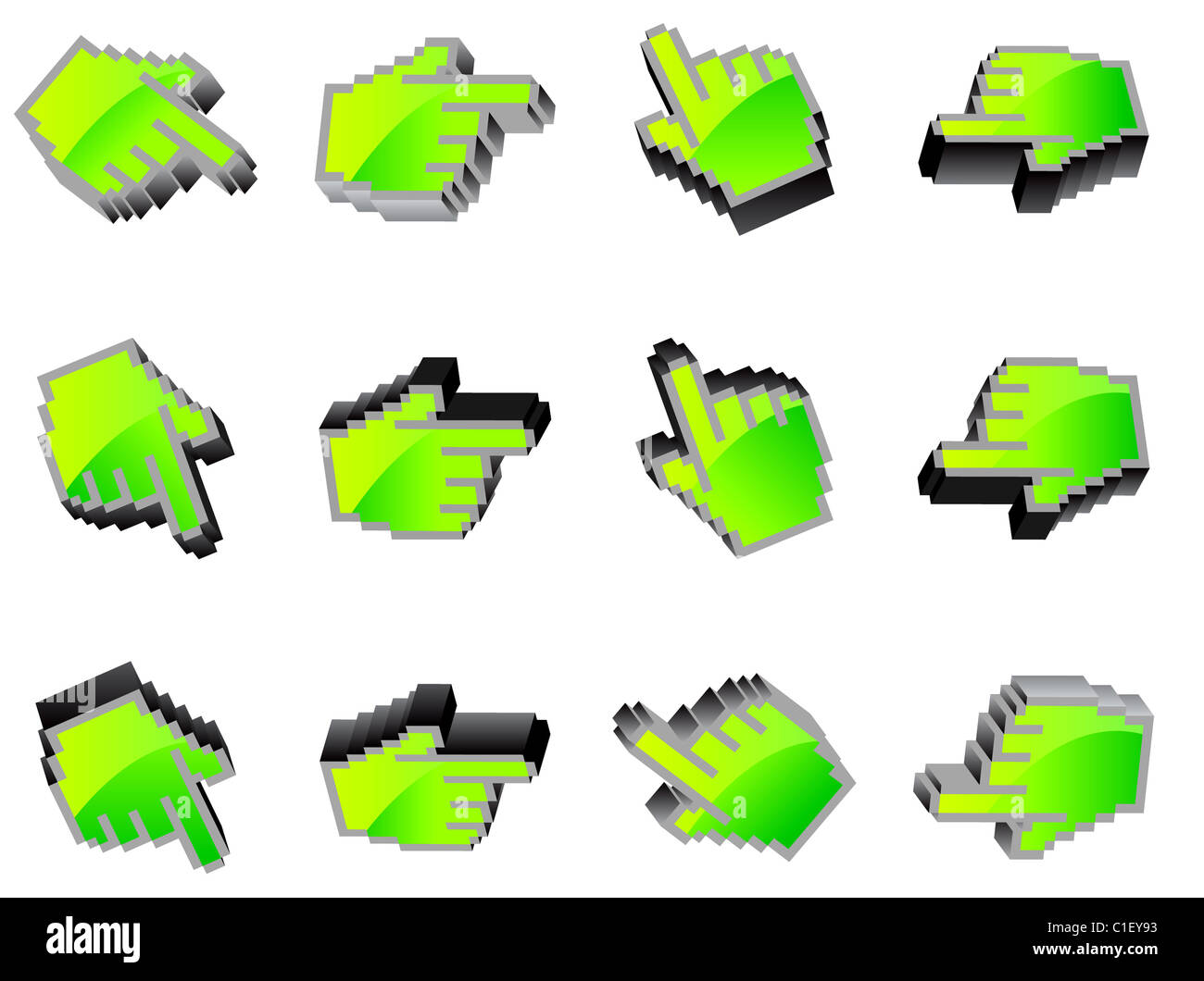 vector hand mouse symbol,vector illustration Stock Photo - Alamy