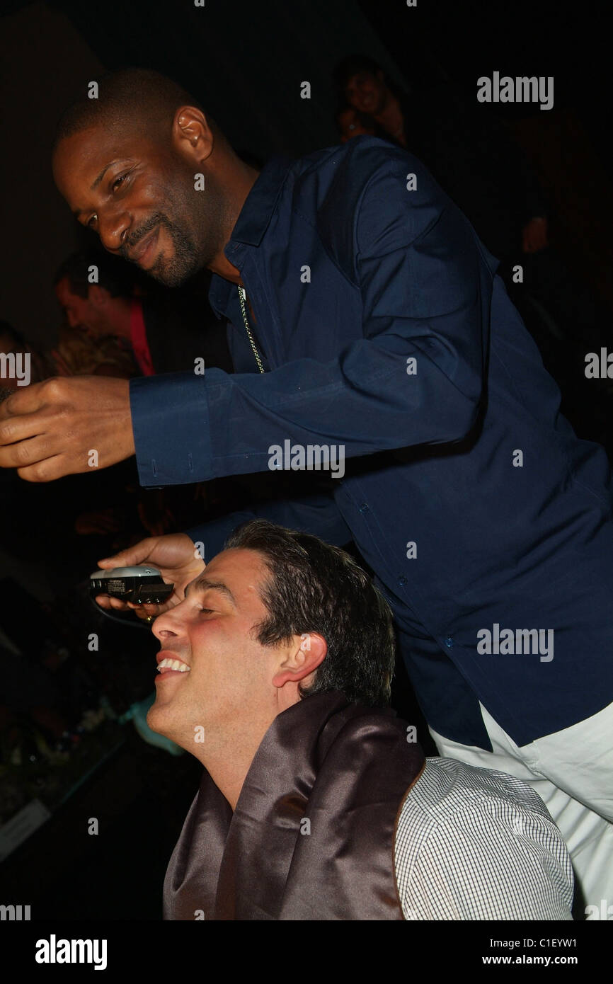 Alan Roth hair was auctioned to be shaved and won by DJ Irie by bidding ...