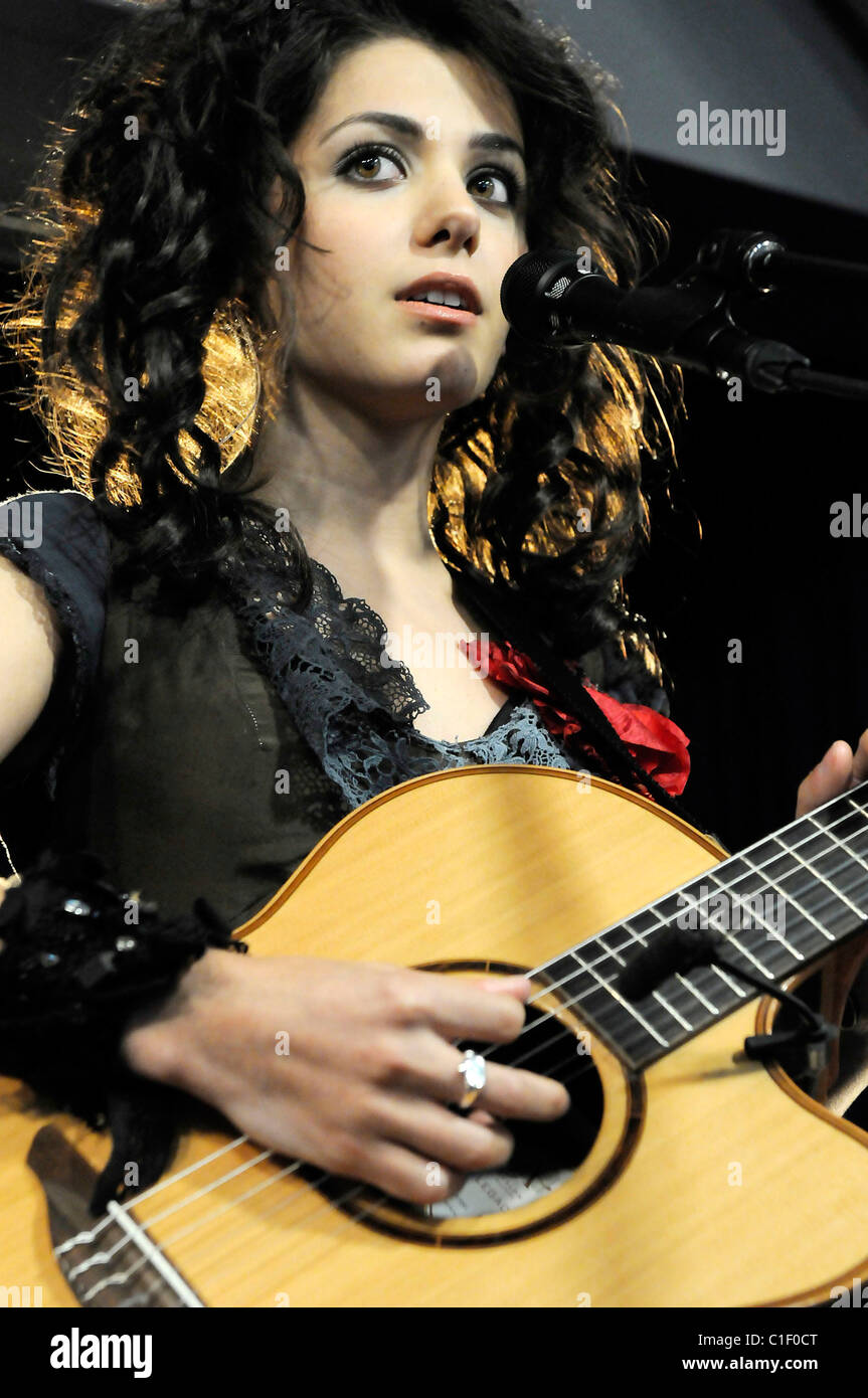 Katie Melua performing live at Amoeba Records in Hollywood promoting ...