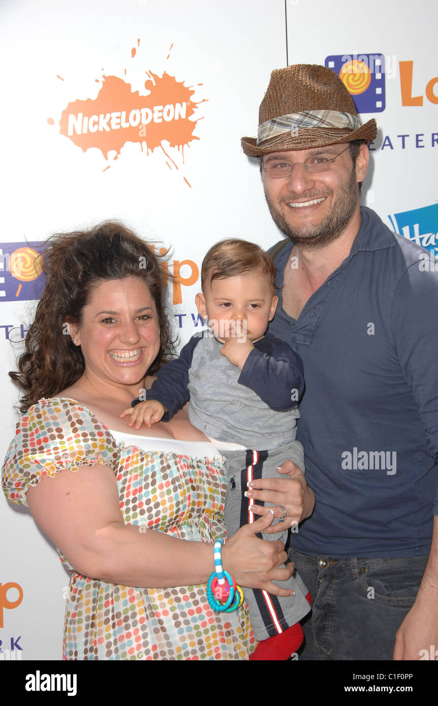 Marissa Jaret Winokur with husband Judah Miller and son Zev Issac ...