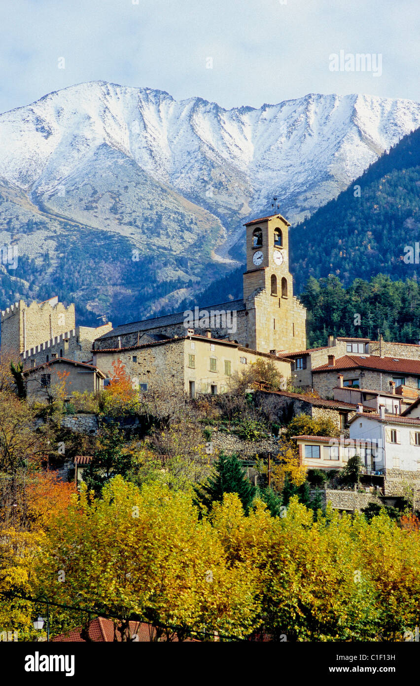 France, Pyrenees Orientales, village of Eyne at the natural park Eyne ...