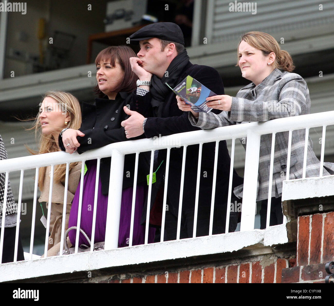 Anthony McPartlin, Lisa Armstrong and George Thompson enjoying a days ...