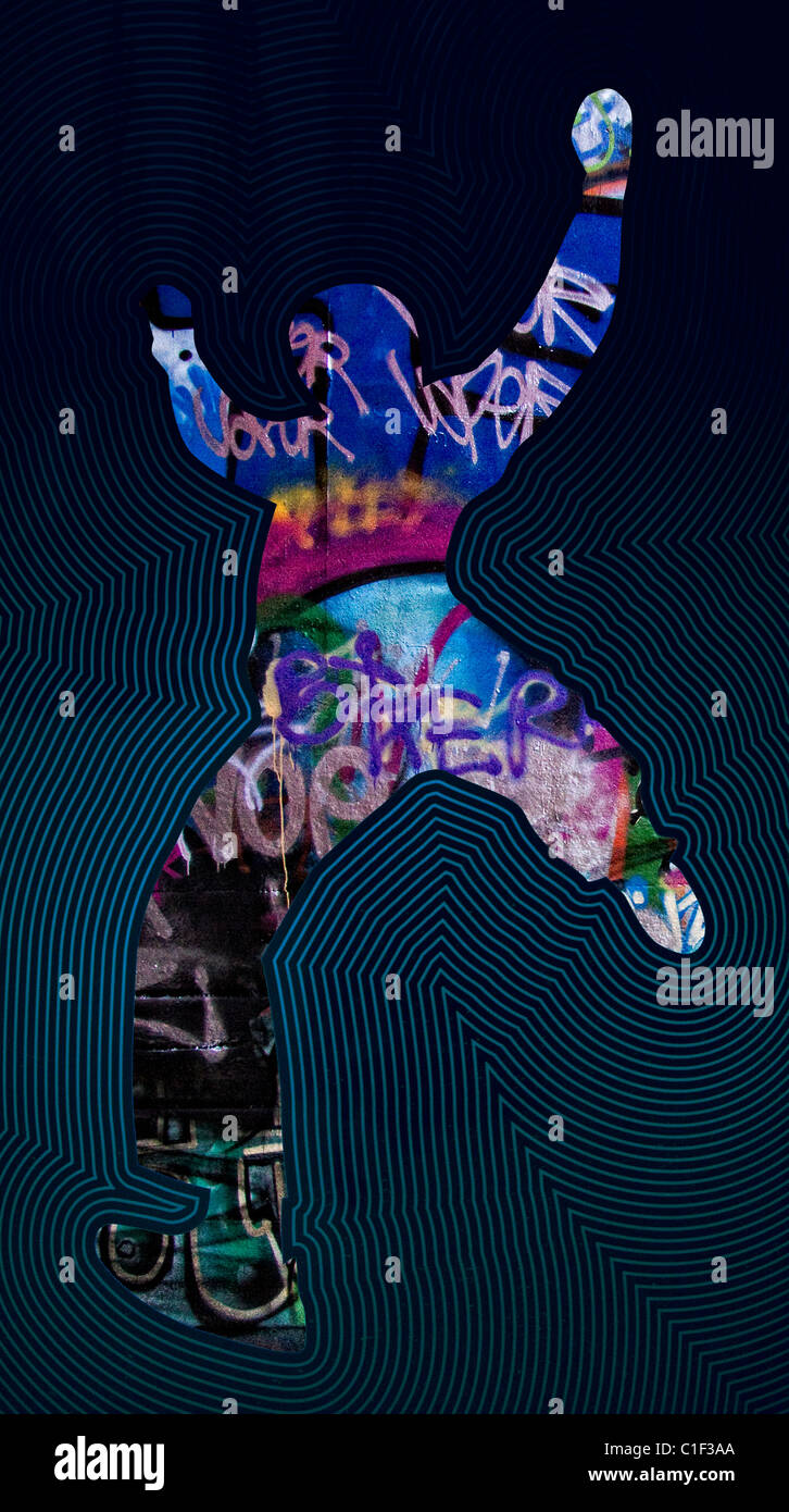 Graffiti outline hi-res stock photography and images - Alamy