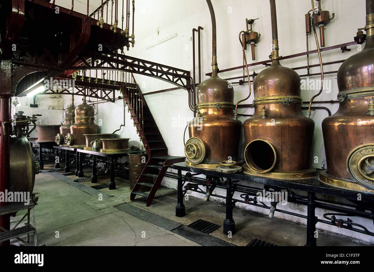 France, Maine and Loire, Saumur, room of the stills of Combier ...