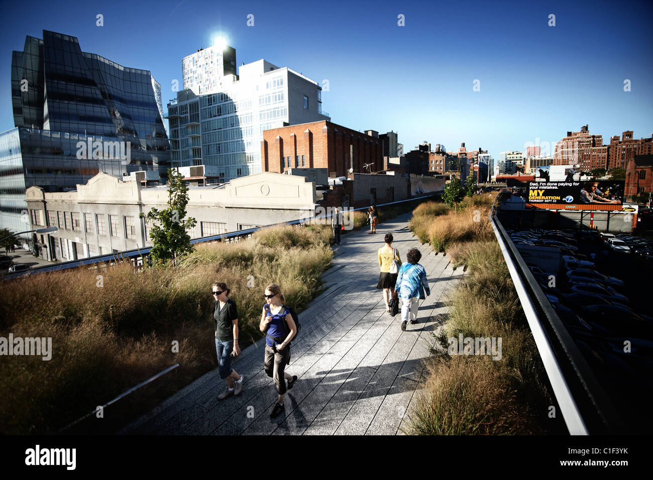 High Line Park Gardening High Resolution Stock Photography and Images ...