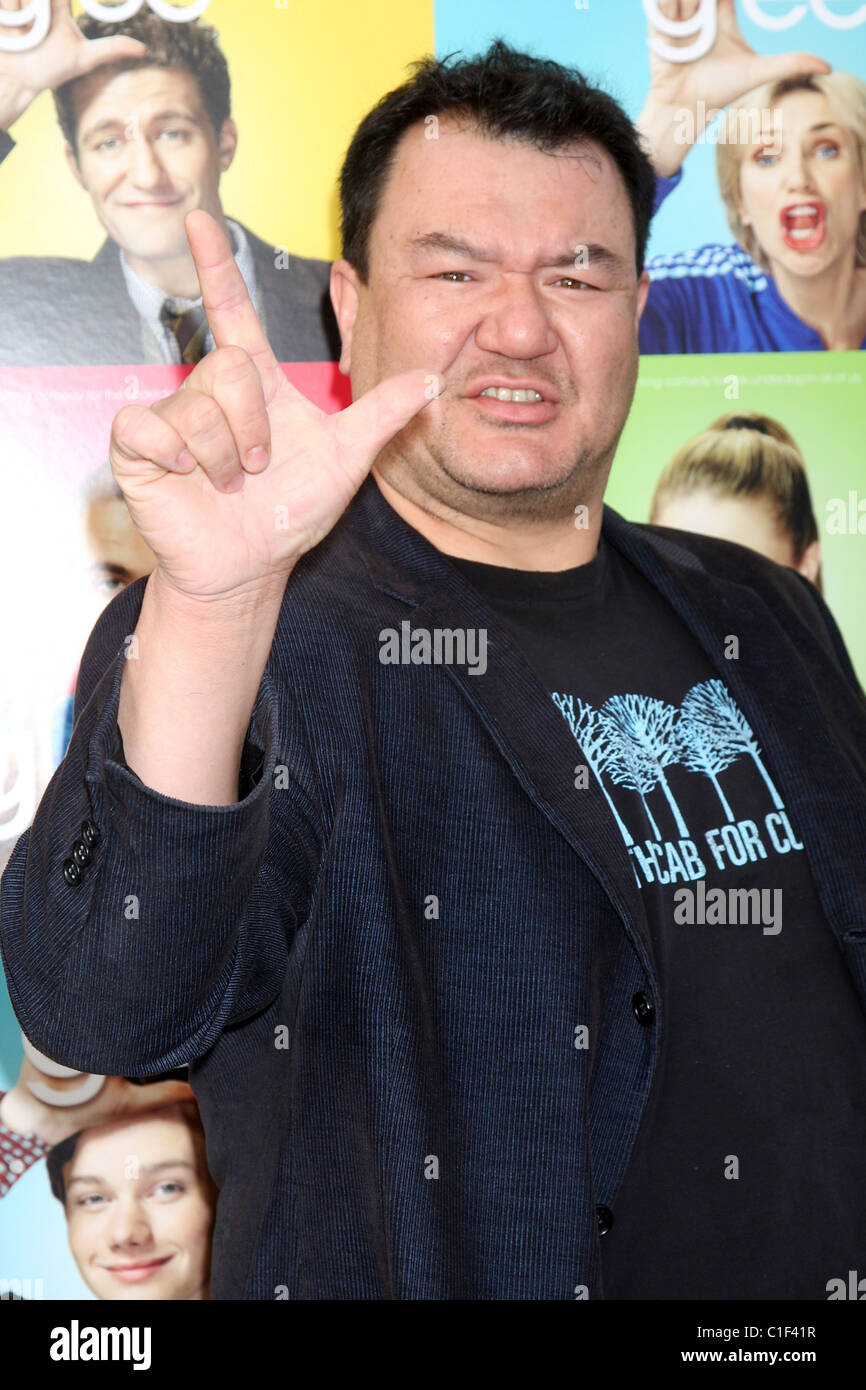 Patrick Gallagher The premiere of 'Glee' held at Santa Monica High ...