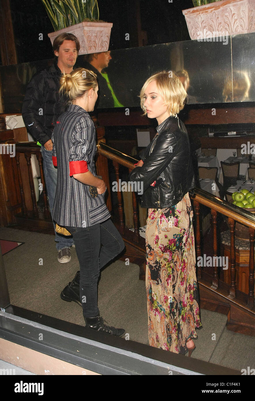 Sean Stewart, Ruby Stewart and Kimberly Stewart leaving Madeo ...