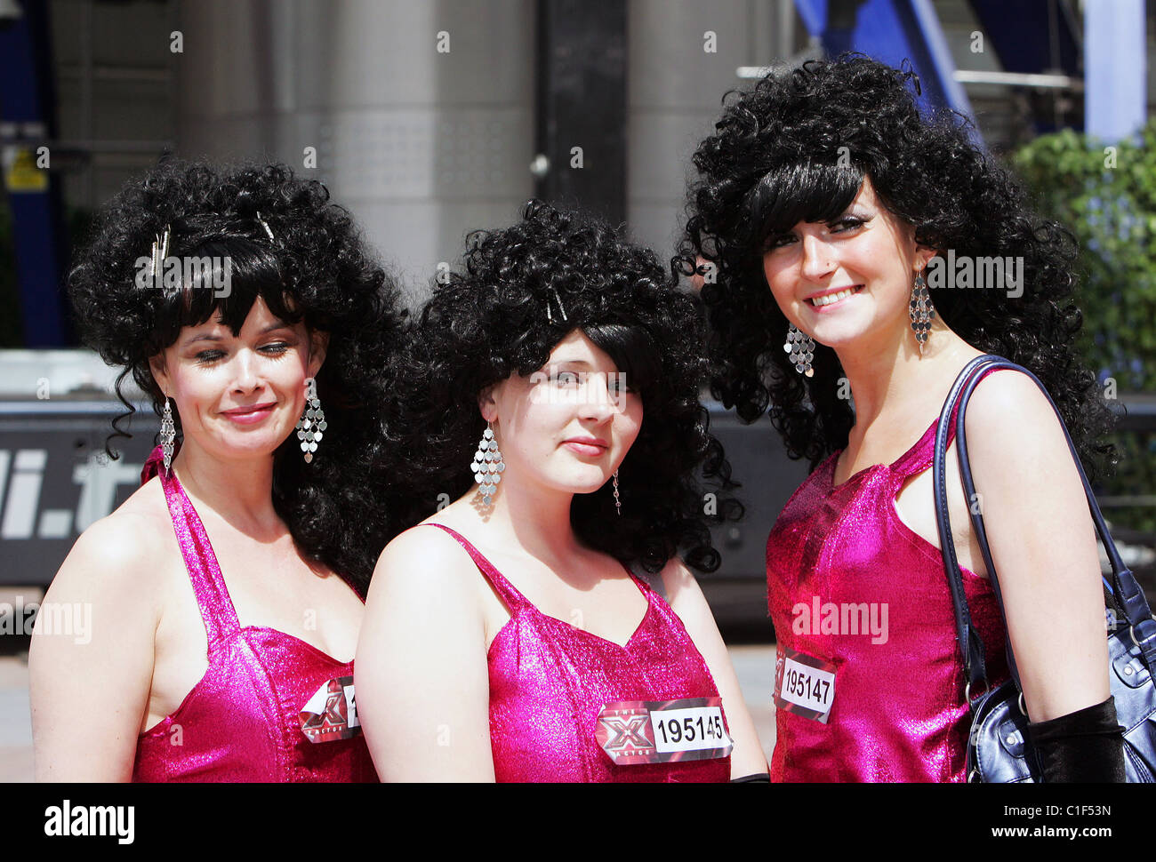X Factor hopefuls outside the O2 Arena to audition for the new series ...