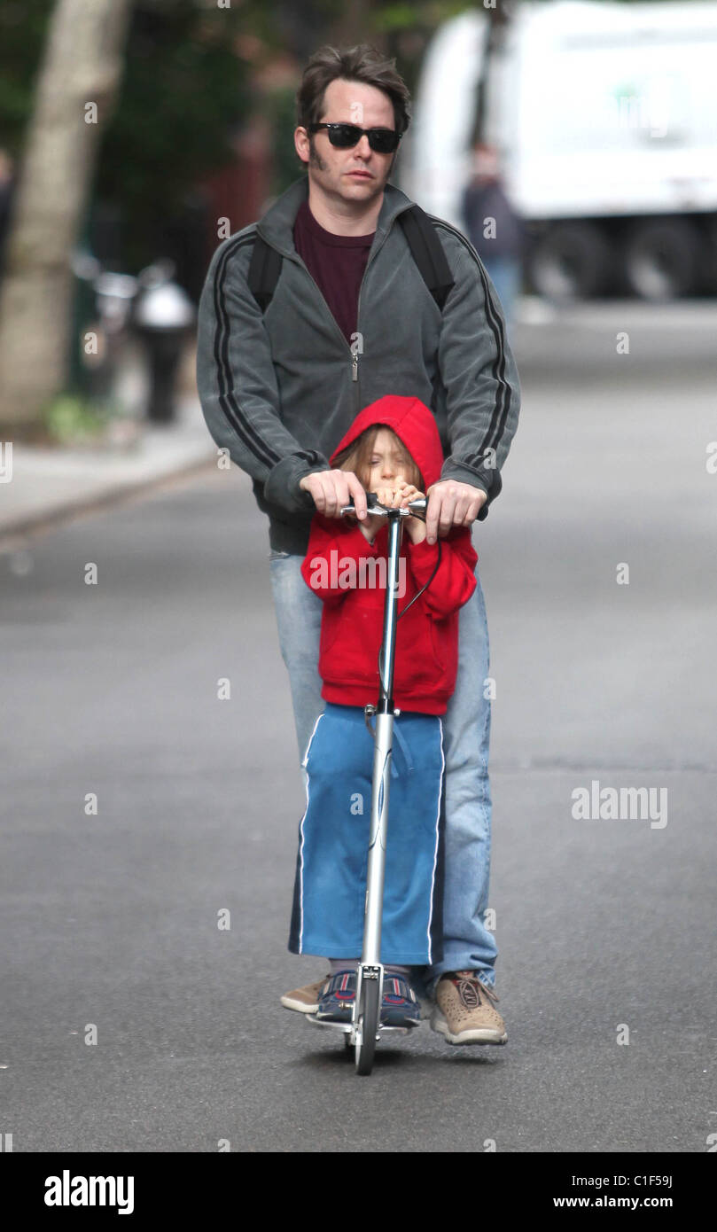 Matthew Broderick plays the doting father as he takes son James ...