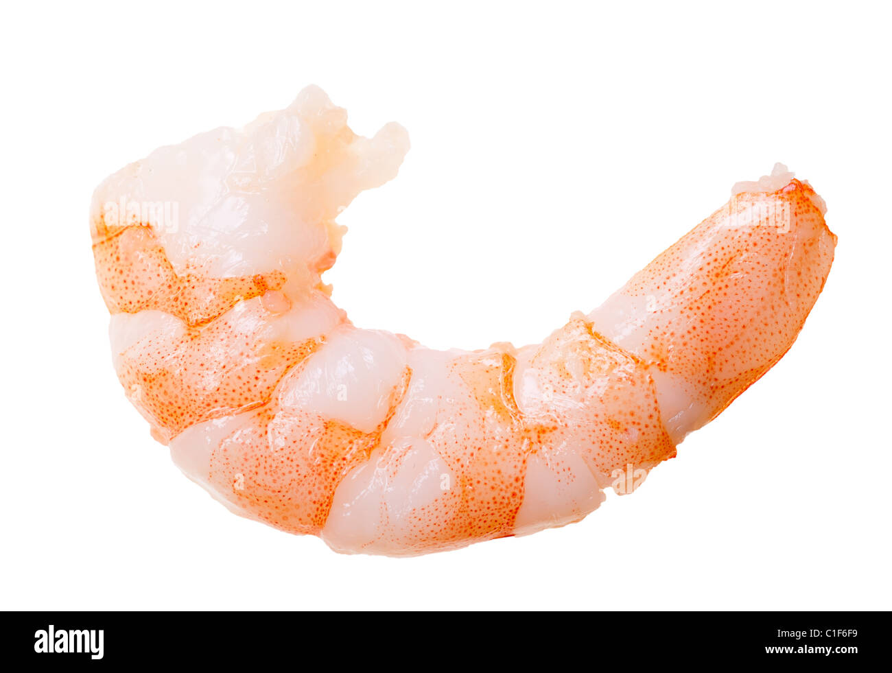 prepared shrimp isolated on a white background Stock Photo - Alamy