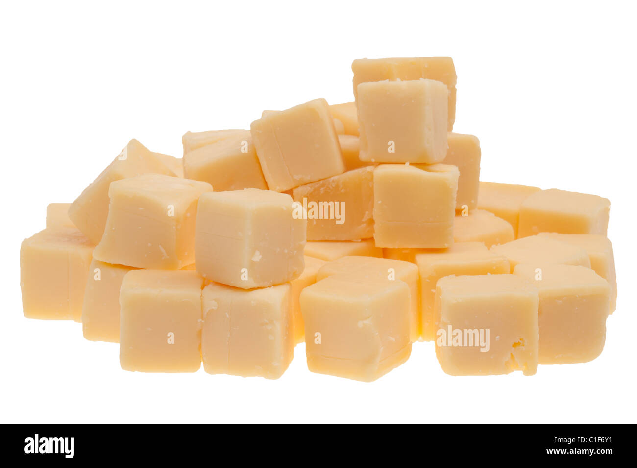 blocks of cheese isolated on a white background Stock Photo - Alamy