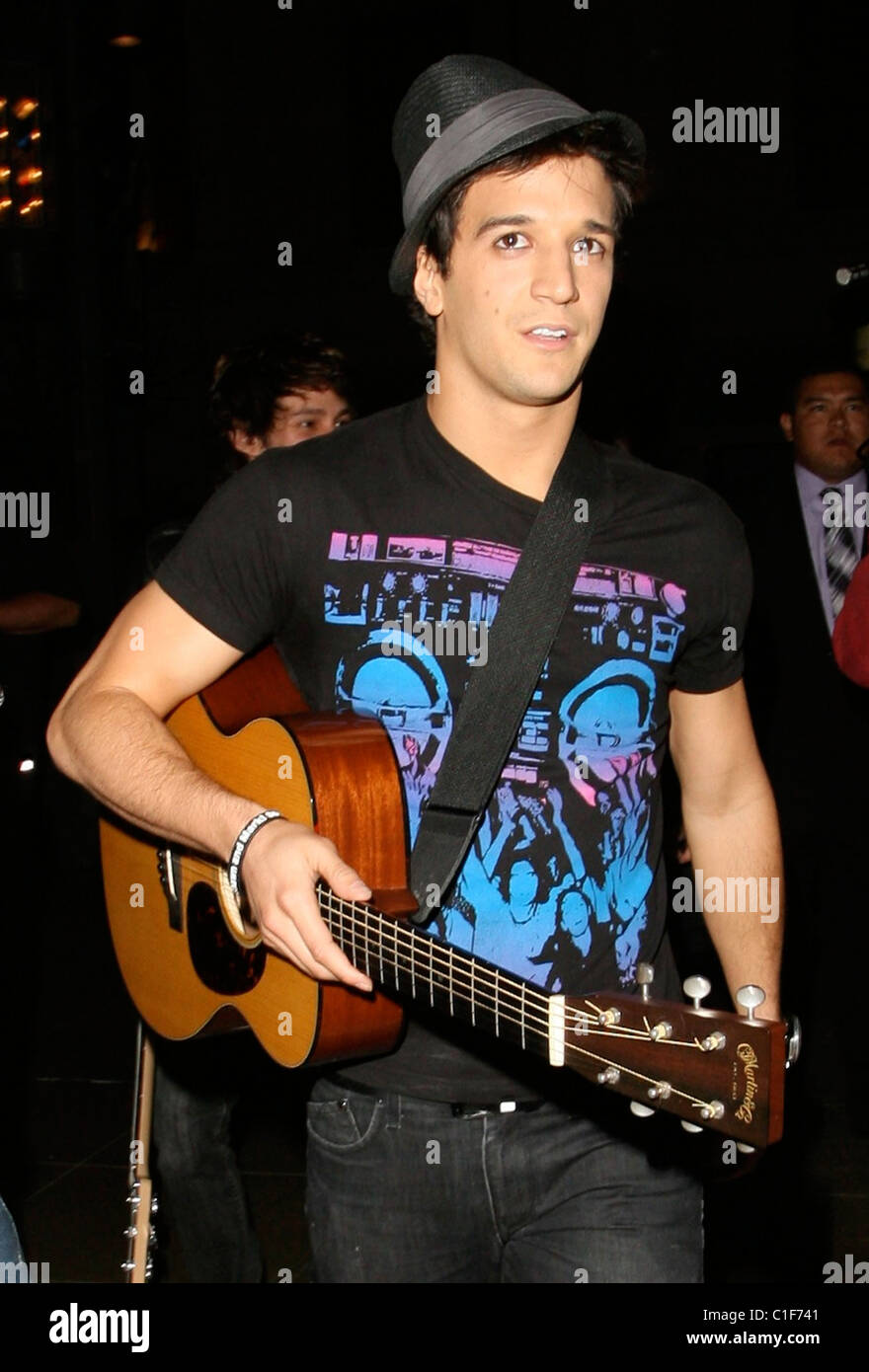 Mark Ballas getting ready to play with his band 'Ballas Hough Band' at ...