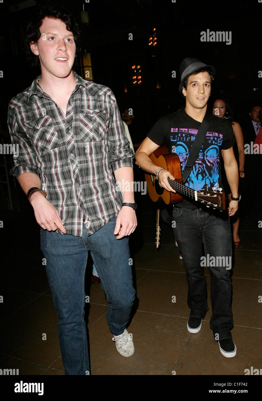 Mark Ballas getting ready to play with his band 'Ballas Hough Band' at ...