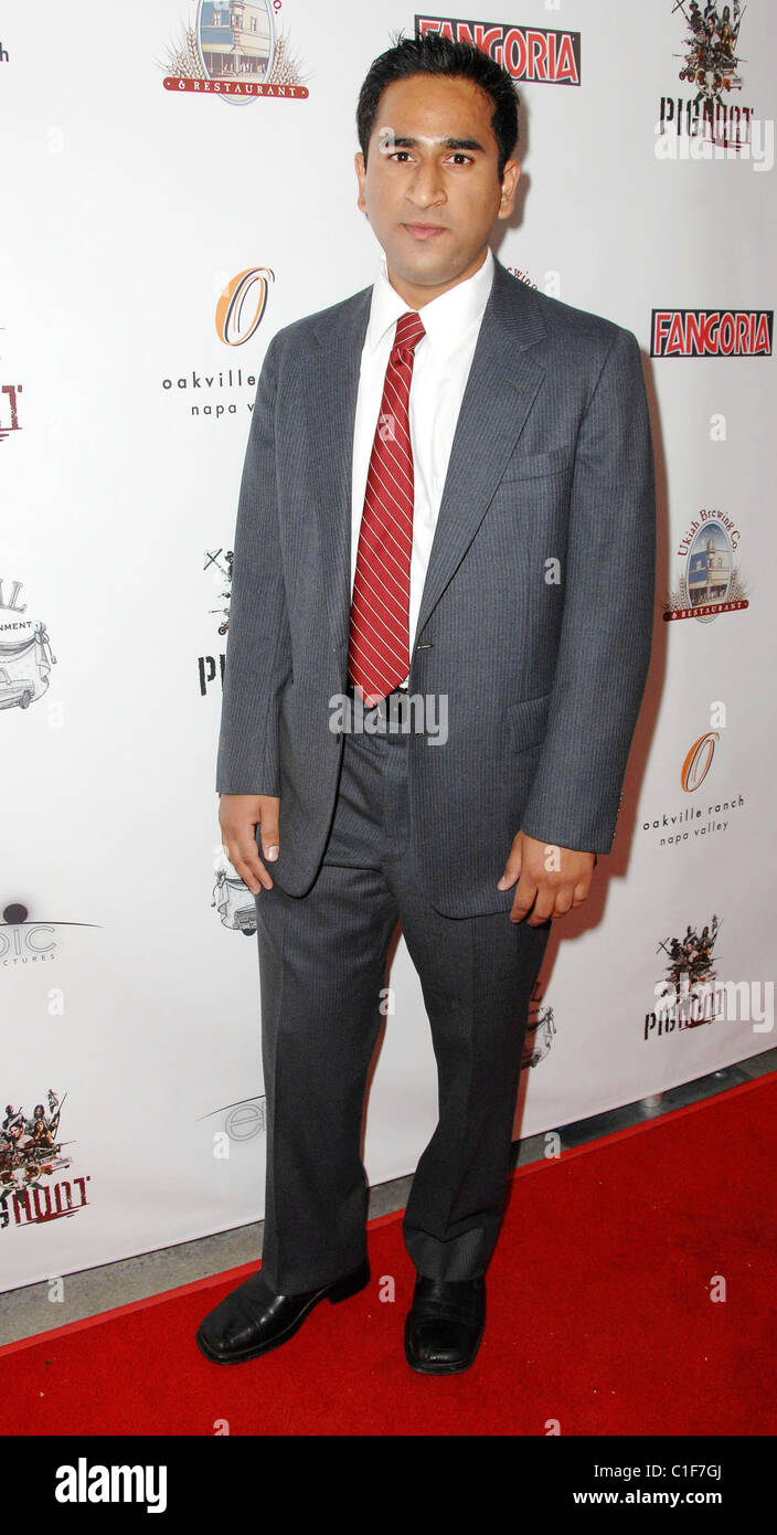 Vivek Shah Premiere of 'Pig Hunt' Hollywood, California, USA - 05.05.09 Stock Photo - Alamy