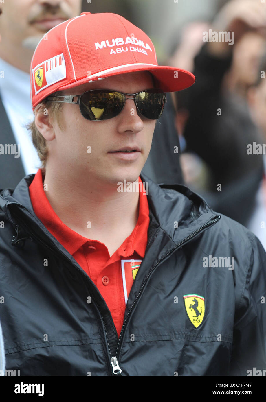 Finnish Formula One driver Kimi Raikkonen at the opening of the new ...