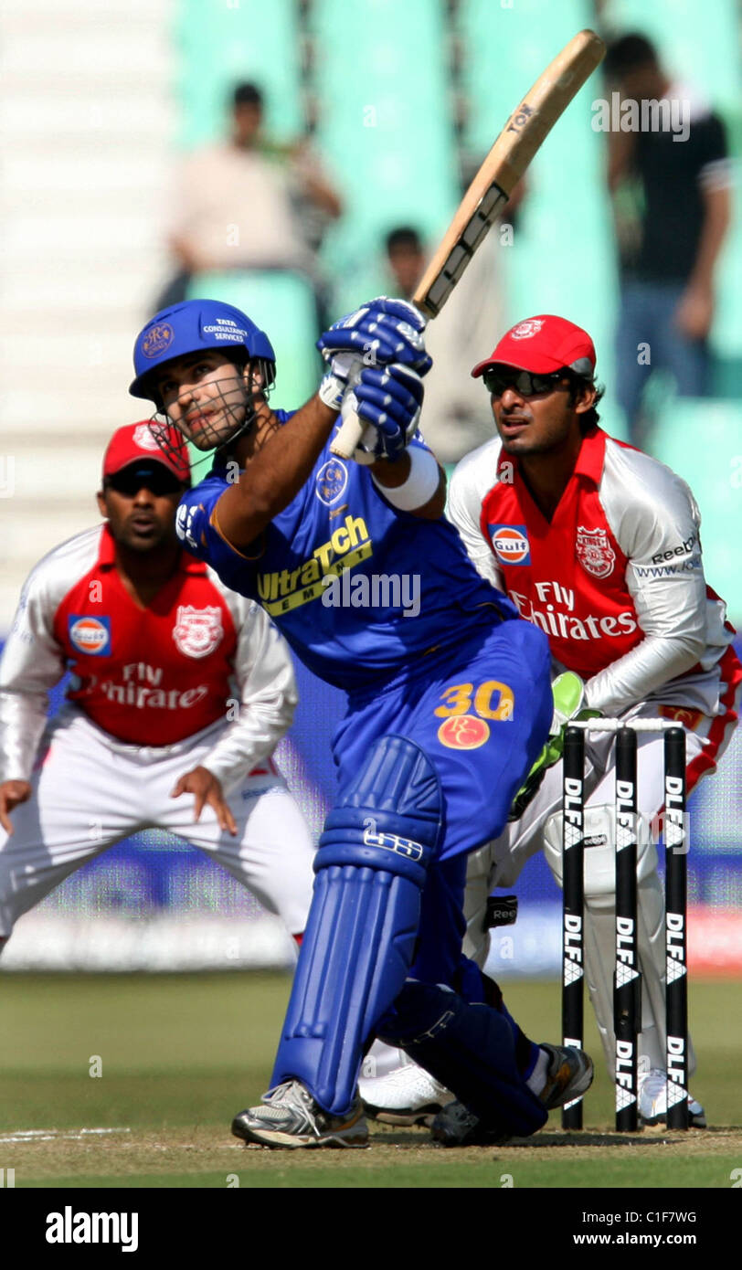Rajasthan Royals Batsman Naman Ojha During the DLF IPL Twenty20 cricket ...