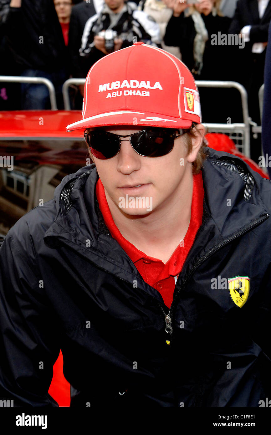 Finnish Formula One driver Kimi Raikkonen at the opening of the new ...