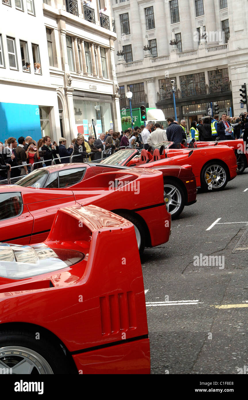 Opening of the new Ferrari shop at Regent Street. London,England - 06. ...