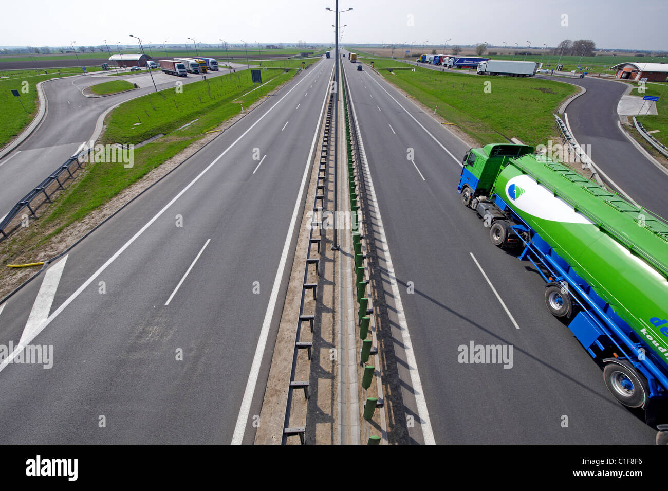 polish highway A2 near Poznan Stock Photo - Alamy
