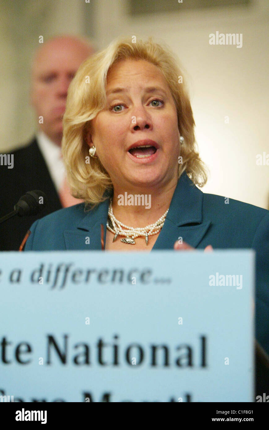 Sen. Mary Landrieu at a news conference on the 'Foster Care Mentoring ...