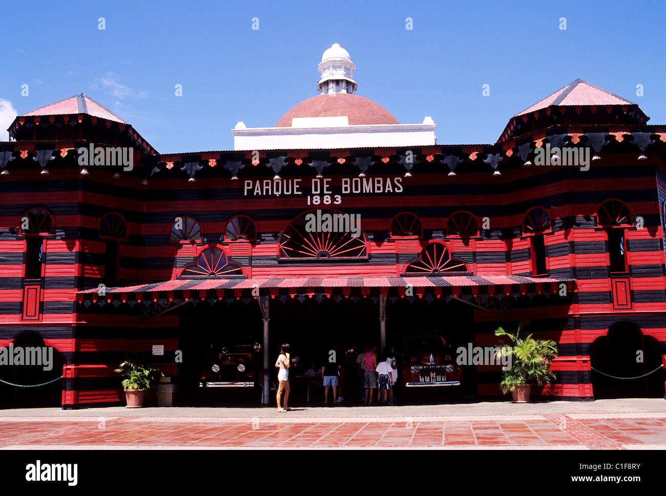 Puerto Rico, City of Ponce, fire station Stock Photo - Alamy