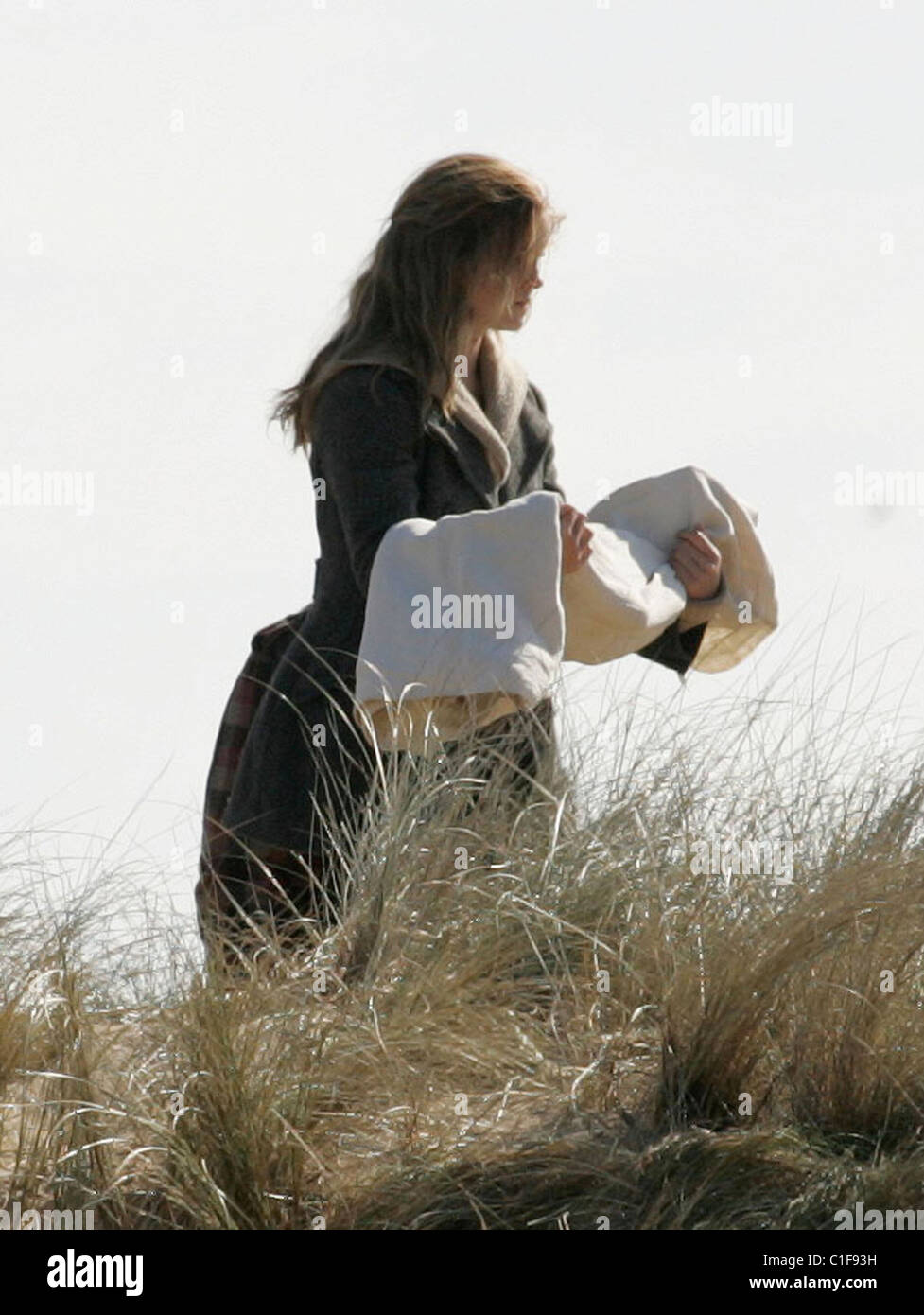 Emma Watson who plays Hermione Granger filming the the burial scene of ...