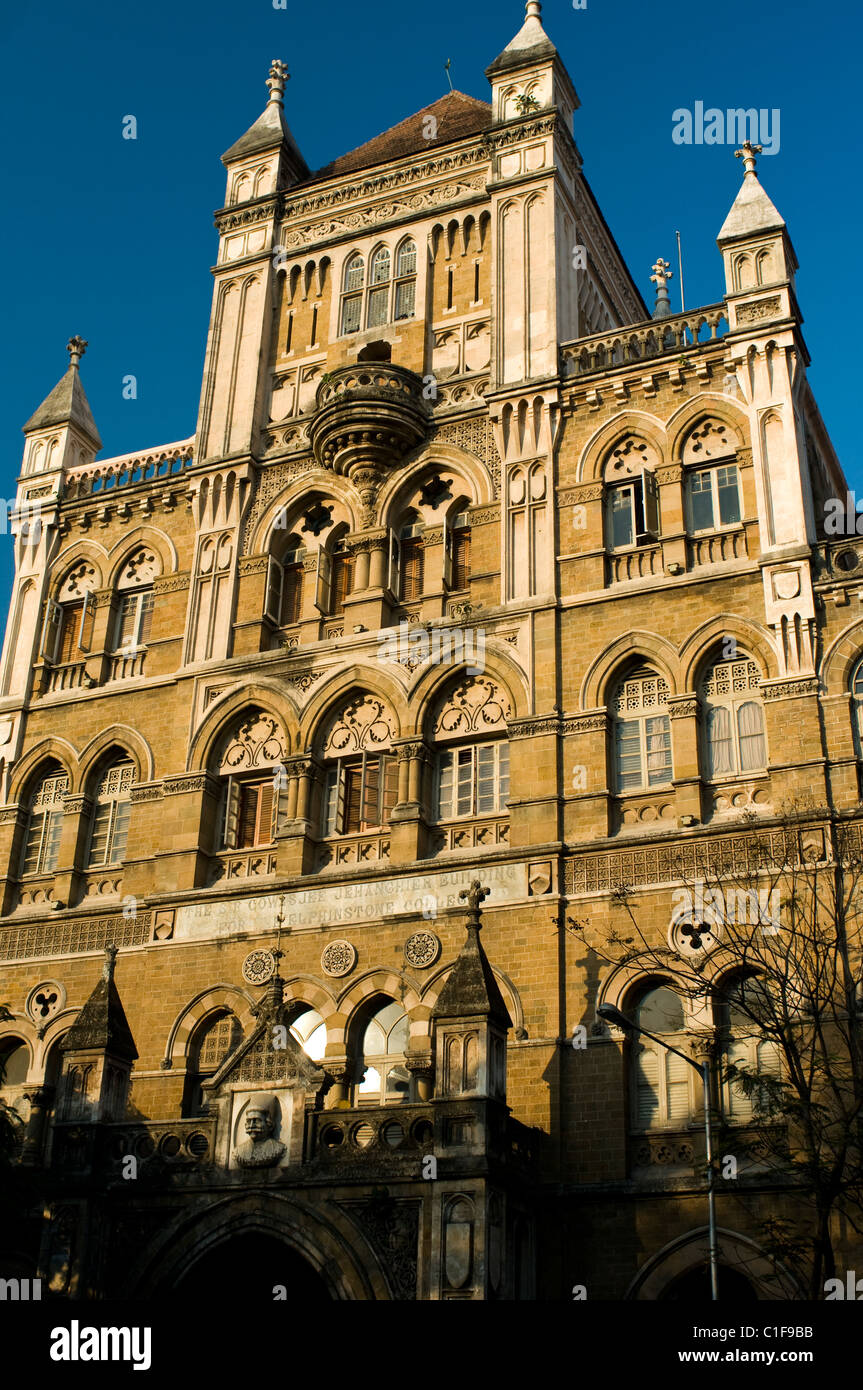 Colonial architecture elphinstone college mumbai hi-res stock ...